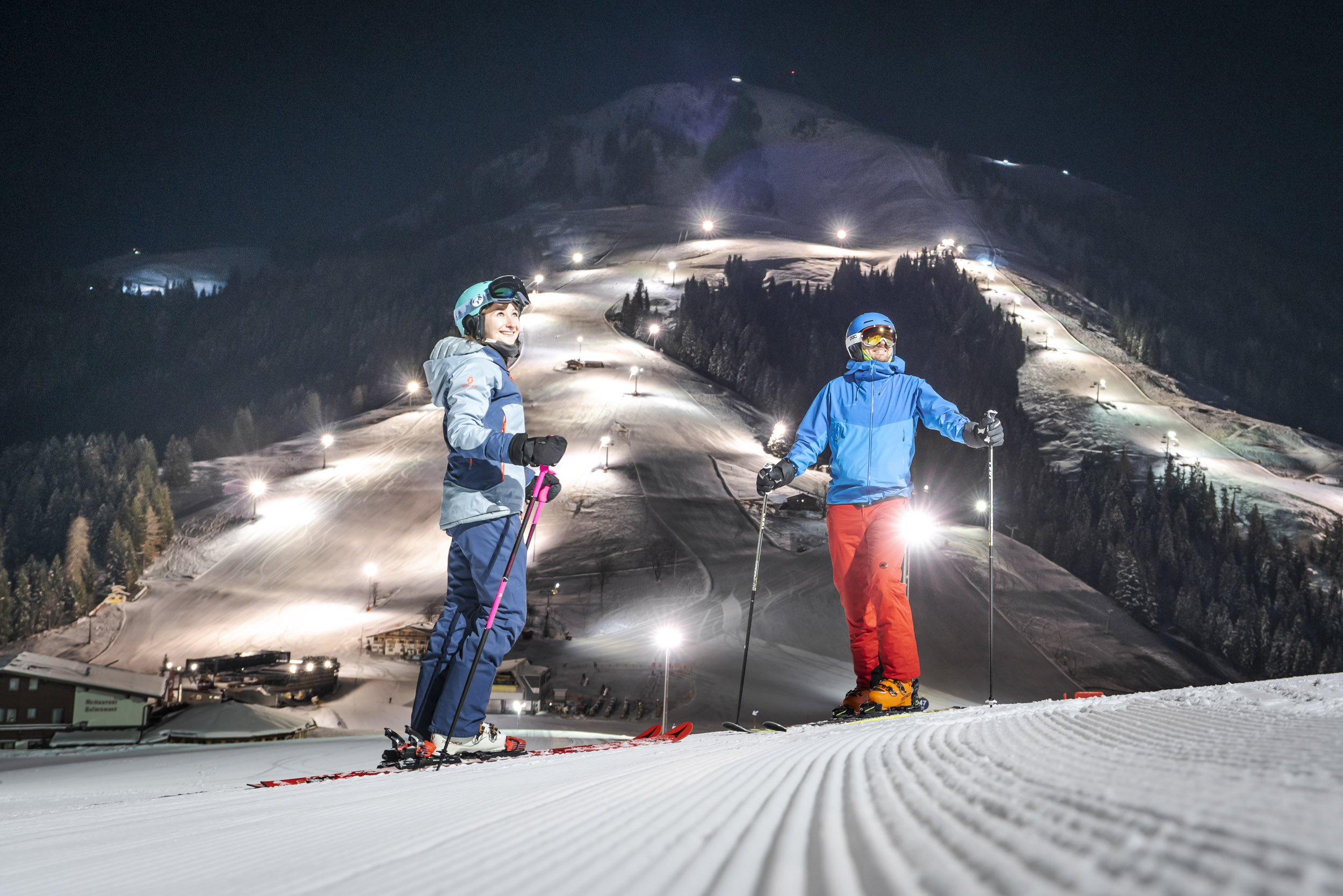 Nachtskifahren in der SkiWelt Söll – Österreichs größtes Nachtskigebiet